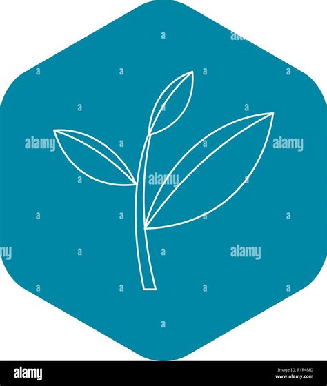 Tea Leaf Icon Outline Style Stock Vector Image And Art Alamy
