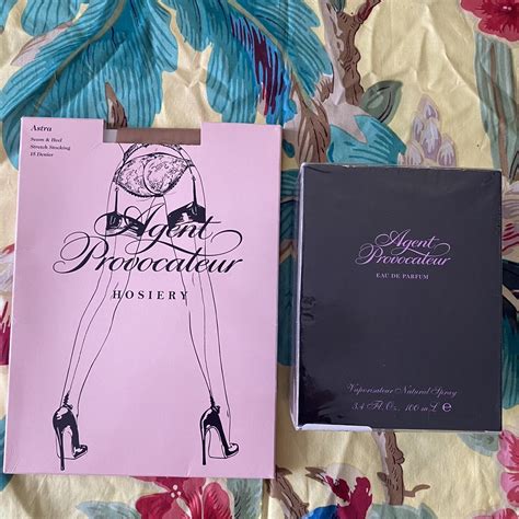 Vintage Nos Agent Provocateur Stockings Nude Red Depop
