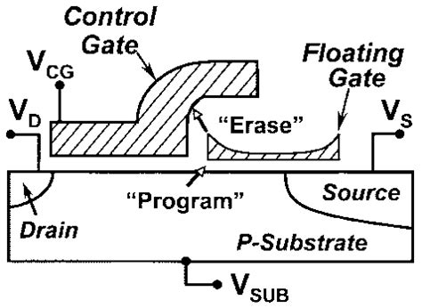 Schematic Diagram Of The Flash Memory Cell With A Bowl Shaped FG Download Scientific Diagram