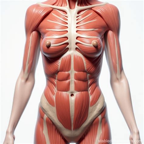 Realistic Anatomy Of Female Transversus Abdominis Muscle Stable