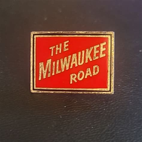 Vintage The Milwaukee Road Railwayrailroad Logo Lape Gem