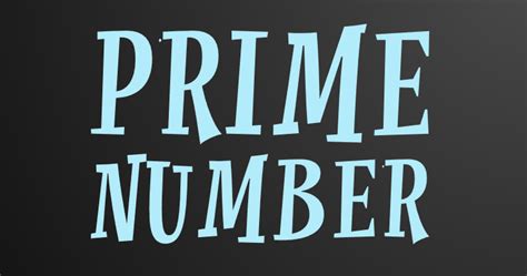 Prime Number Program In C