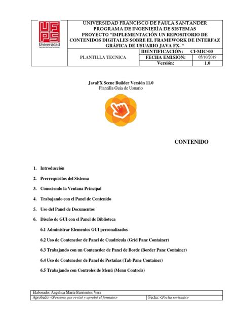 manual técnico scene builder javafx pdf java lenguaje de
