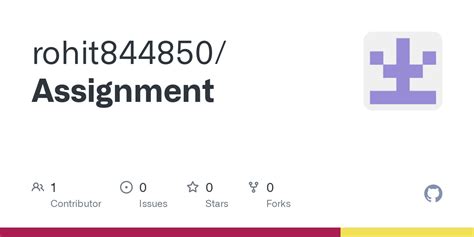 github rohit844850 assignment