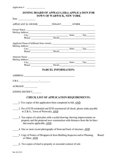 Fillable Online Zba Application Minus Seqr Form 2 3 10doc Fax Email