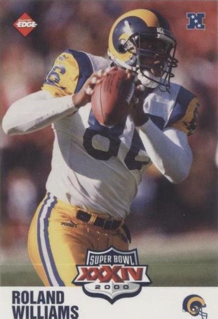 2000 Collectors Edge Super Bowl Xxxiv Roland Williams R11 Logo