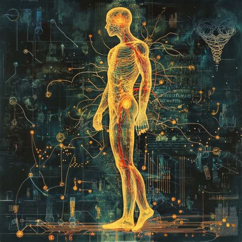 Digital Exploration Of Human Nervous System Anatomy Highlighting Neural Networks And Connections