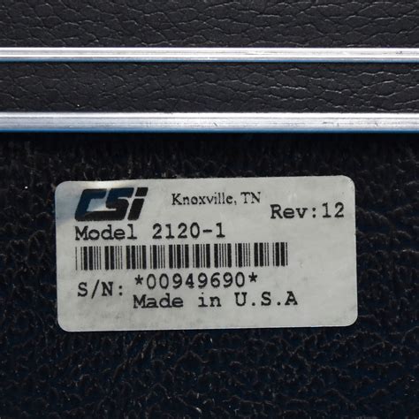 Rbm Consultant Csi 2120 Series Machinery Vibration Analyzer With Case