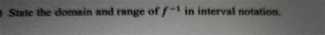 Solved The One To One Functionſ Is Defined As F X Find The