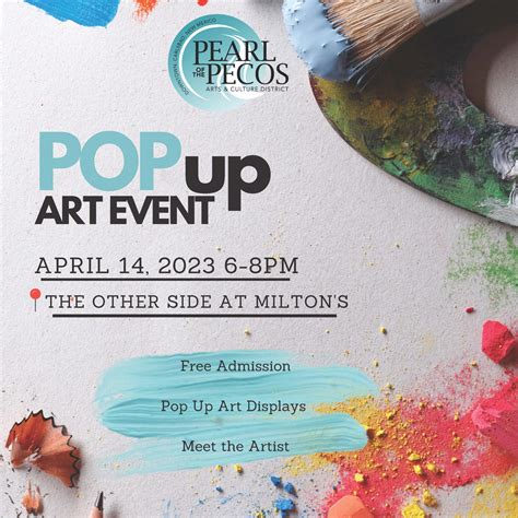 Popup Art Event In Downtown Carlsbad Focus Nm Daily