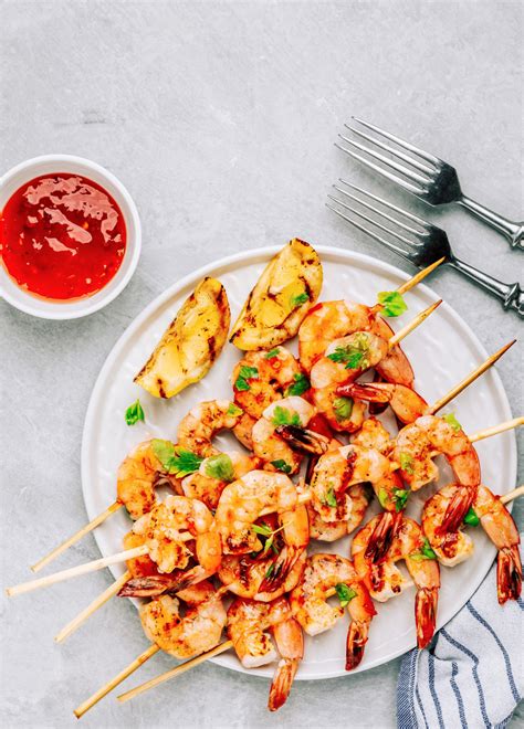 Sweet And Spicy Grilled Shrimp Happily Unprocessed
