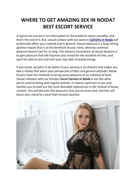 Ppt Where To Get Amazing Sex In Noida Book Noida Call Girls