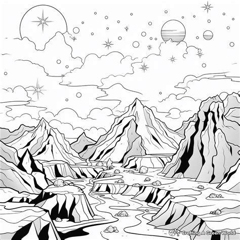 Space Coloring Pages For Adults Free And Printable