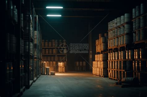 化学药品桶的大仓库渲染图图片素材 正版创意图片600011676 摄图网