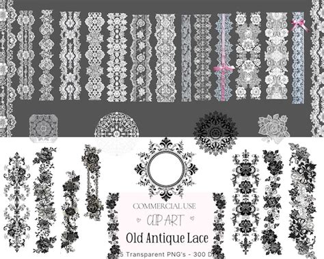 Black Lace Divider Png