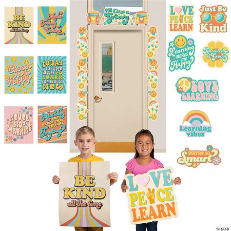 Groovy Multicolor Cardstock Classroom Decorating Kit 23 Pc