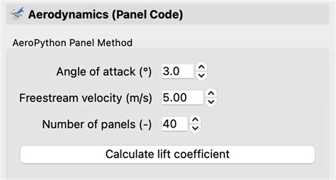 10 Aerodynamics Panel Code — Pyaero V216 Documentation
