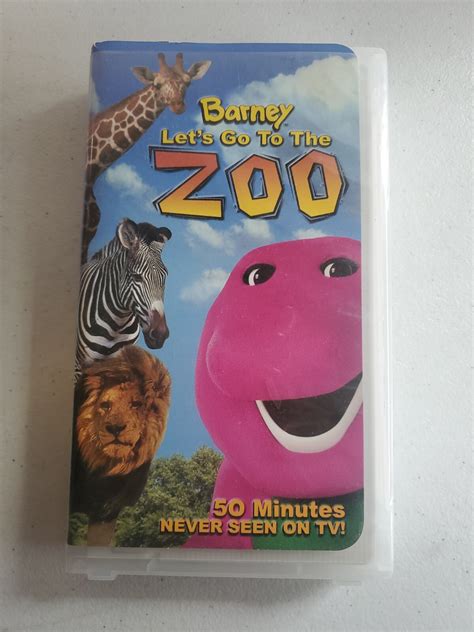 Barney Lets Go To The Zoo Vhs 2001 Pbs Grelly Usa