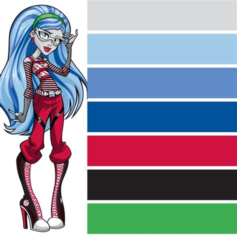 Monster High Color Palette En 2025 Pintura Y Dibujo Esquemas De