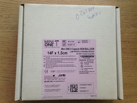 New Amt M1 2 1415 Mini One Capsule Non Balloon Low Profile Feeding