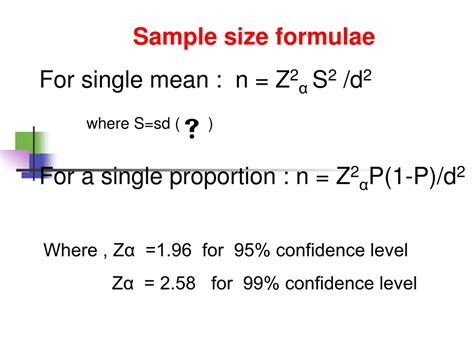 Ppt Estimation Of Sample Size Powerpoint Presentation Free Download