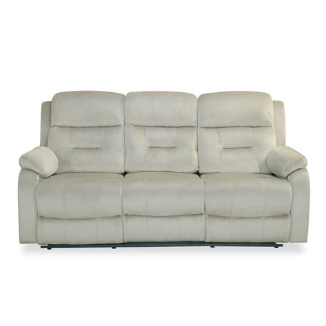 Rosia 3 Seater Manual Recliner Sofa Light Brown Nilkamal Homes