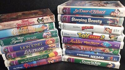 Walt Disney Collection Videos Vhs Tapes Lot 15 Movies Clamshell Case Ebay