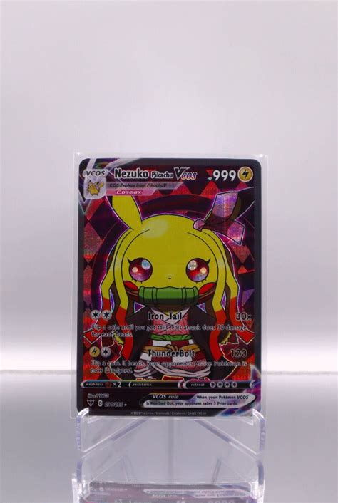 2024 En Nezuko Pikachu Vcos Pokemon Pikachu Cosplay Raw Tcg Titans