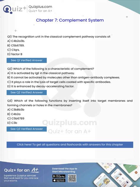 The Recognition Unit In The Classical Complement Pathway Consists Of