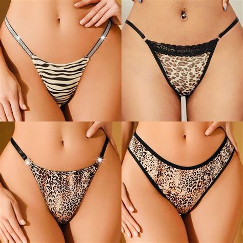 Zebra G String Womens Zebra Thongcomfortleopardside Strapshigh