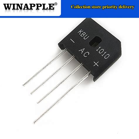 5pcs Lot Kbu1010 Kbu 1010 10a 1000v Diode Bridge Rectifier Diode New In