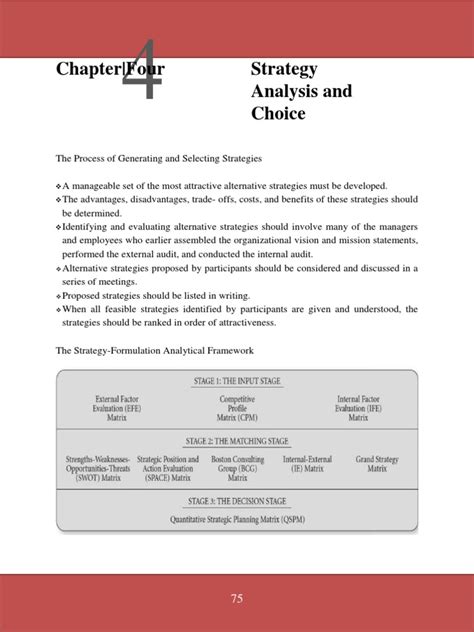 Chapter 4 Strategy Analysis And Choice Pdf Swot Analysis