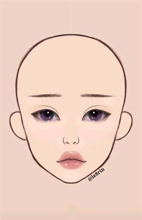 A Doll Without Makeup 💄 Makeup Drawing Makeup Charts Anime Eye Makeup