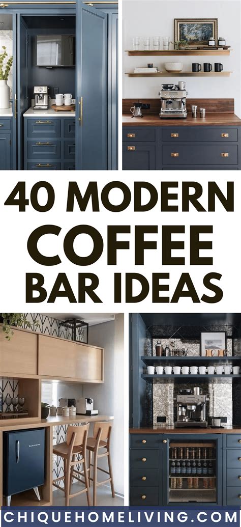 40 Modern Coffee Bar Design Ideas Coffeebar Coffee Stations Kitchen