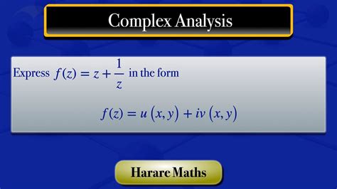 Complex Analysis Youtube