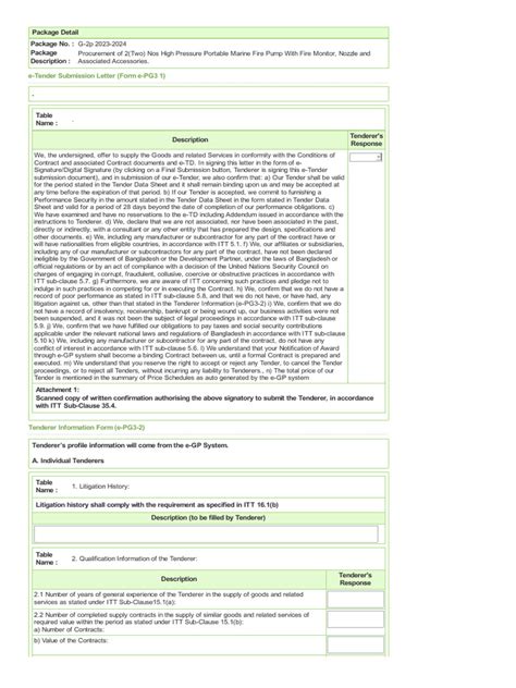 Section5 Tender And Contract Forms Download Free Pdf
