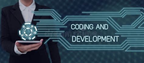 Hand Writing Sign Coding And Development Conceptual Photo Programming