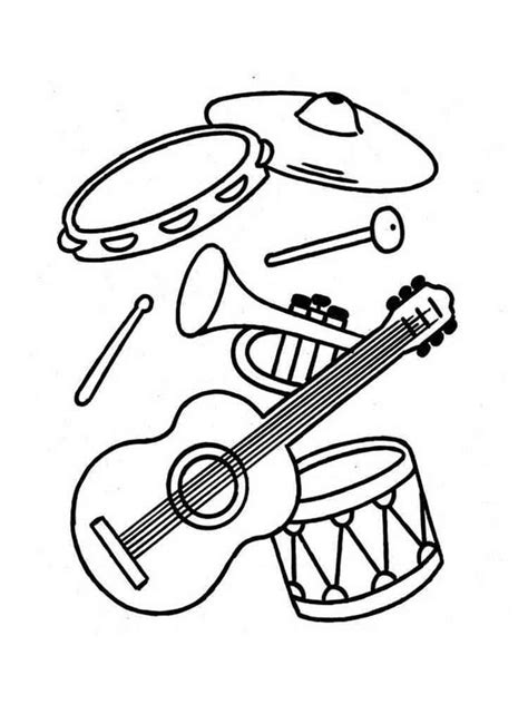Coloring Pages Of Musical Instruments