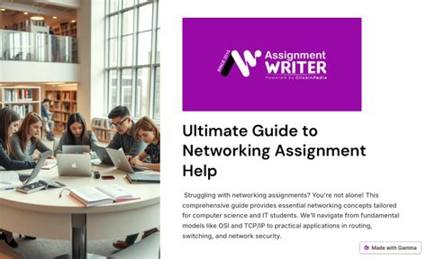 ppt ultimate guide to networking assignment help powerpoint
