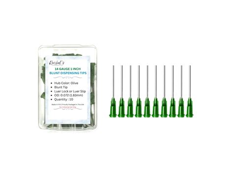 Rachels Closeouts 10 Packs Of 14 Gauge Needle 1 Inch Dispensing Needle
