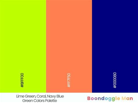 56 Colors That Go With Green Green Color Palettes