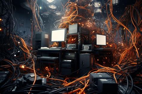 Premium Photo Conceptual Visualization Of A Tangled Mess Of Generative Ai