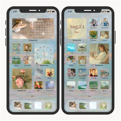 Collection Of Retro Style Home Screen Arrangements Widgetclub