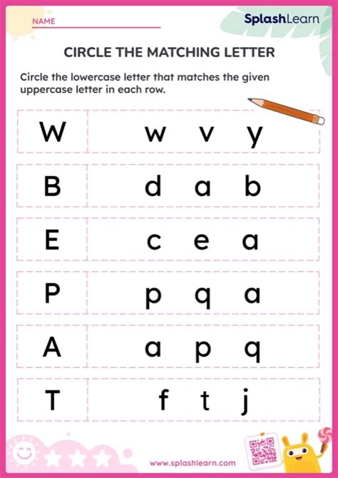 Circle The Correct Capital Letter Worksheets For Kindergarten Alphabet