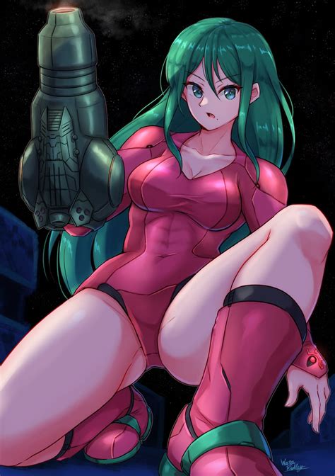 Samus Aran And Justin Bailey Metroid Drawn By Wakabawataridley