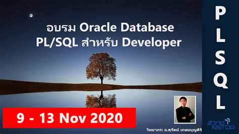 ประชาสัมพันธ์ อบรม oracle pl sql สำหรับ developer nstda — born2learn