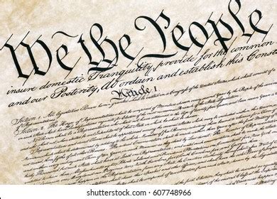 630 Preamble United States Constitution Royalty Free Images Stock