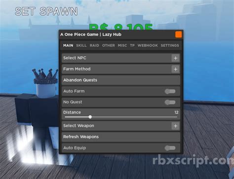 A 0ne Piece Game Chest Farm Stamina Trainer Island Teleports Scripts