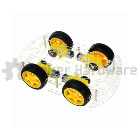 4wd Robot Smart Car Chassis Kit With Speed Encoder Maker Store Pty Ltd