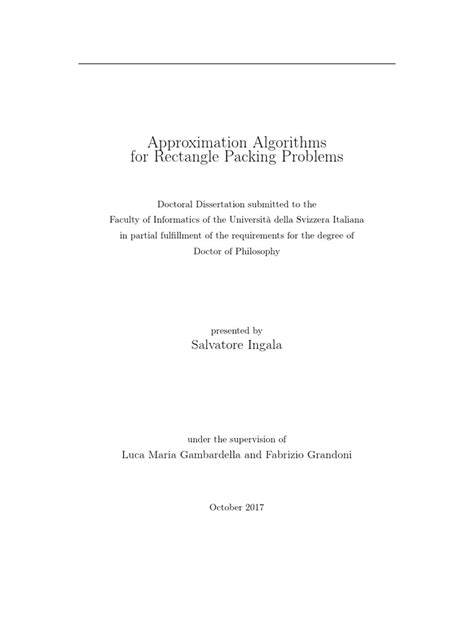 Thesis Rectangle Packing Pdf Pdf Time Complexity Mathematical Optimization
